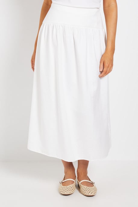 Dropped Shaped Waist Skirt