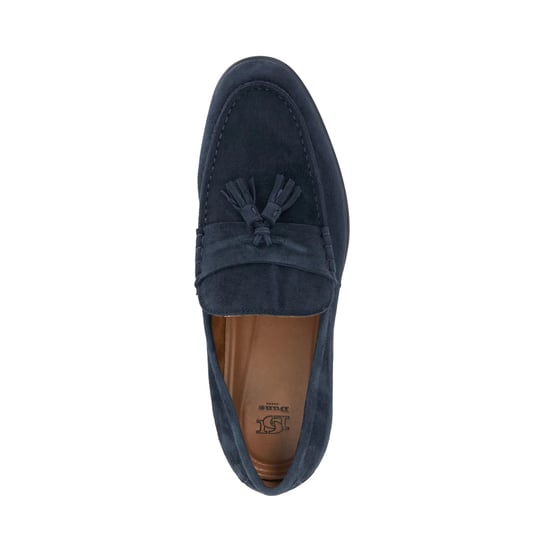Dune Mens Broddi - Suede Tassel Trim Loafers