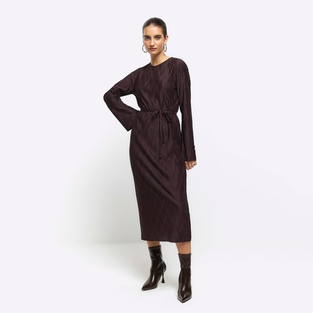 brown dress river island