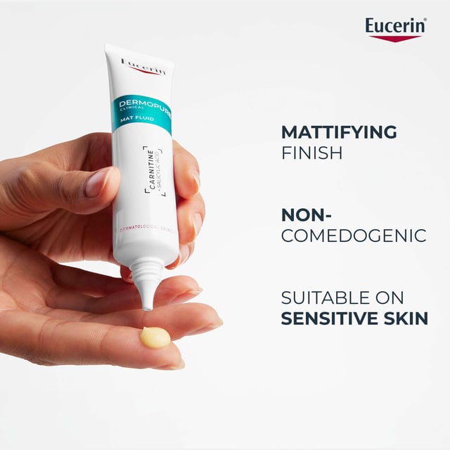 Eucerin DermoPure Clinical Mattifying Fluid 40ml - Oil Control for ...