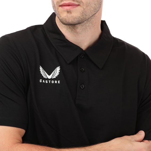 Men's Castore Poly Polo in Black