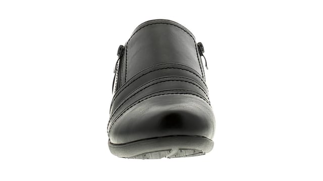 Strollers Womens Shoes Work Low Wedge Penelope Zip black