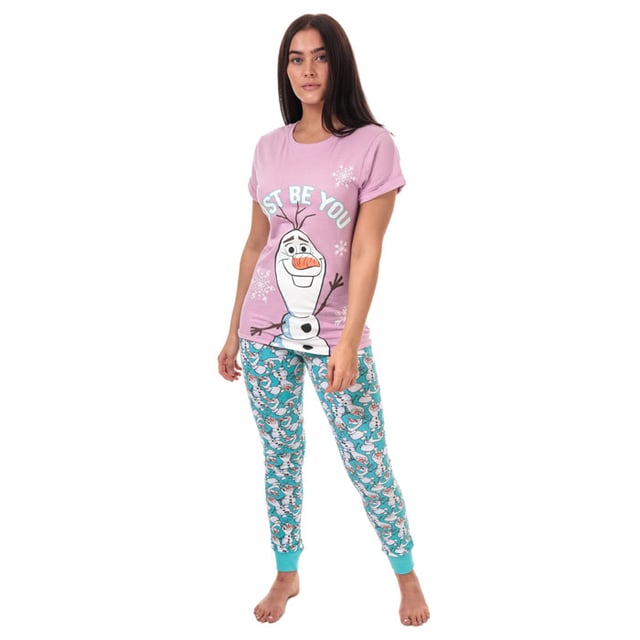 Women's Disney Frozen Olaf Pyjamas in Purple