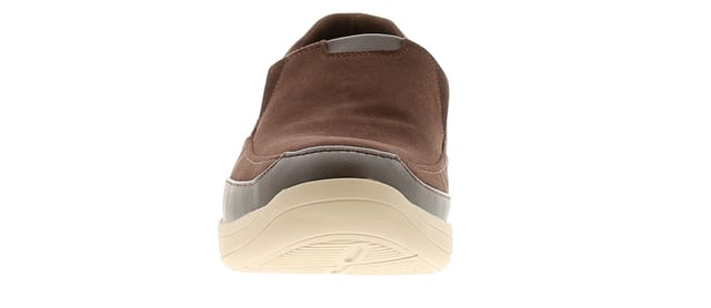 Clarks step stroll edge leather mens casual shoes brown