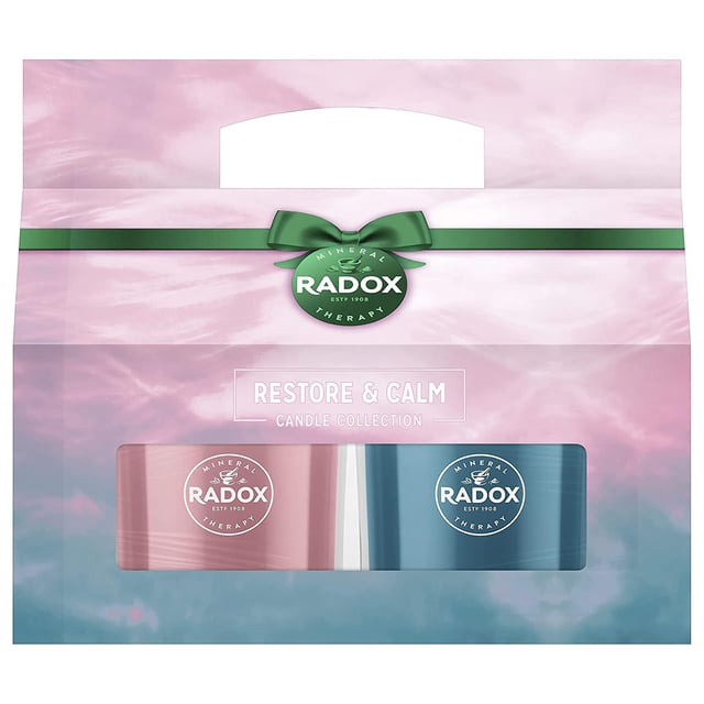 Radox Restore & Calm Candle Collection 2-Piece Gift Set for Her, 4 PK