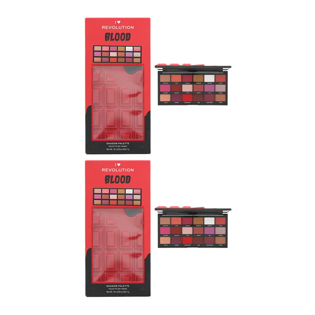 Revolution I Heart Revolution Blood Eyeshadow Palette 18 x 1g x 2