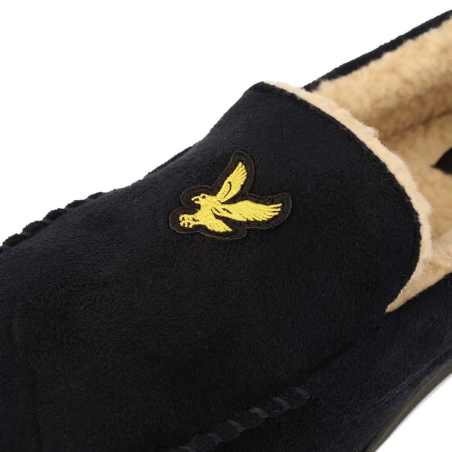 Men's Lyle And Scott Aspen Moccasin Slipper in Navy