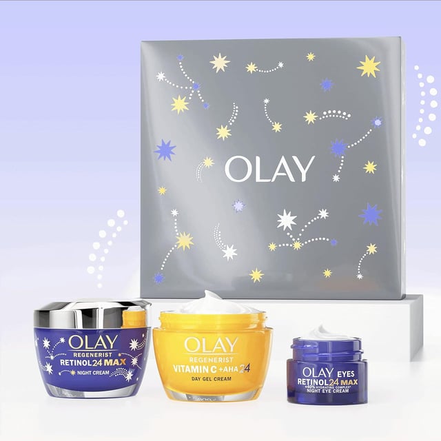 Olay Face Cream, Retinol24 Max Night Cream and Eye Cream Gift Set for Women