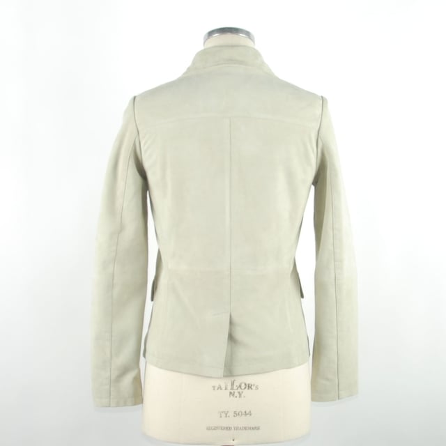 Button Closure Leather Jacket