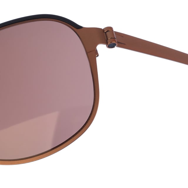 Men's oval-shaped metal sunglasses M1048