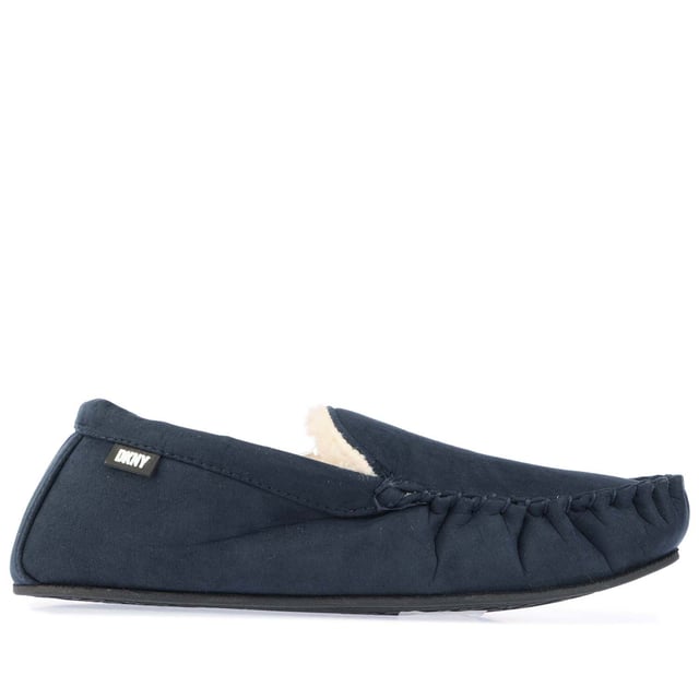 Men's DKNY Moccasin Slipper in Navy