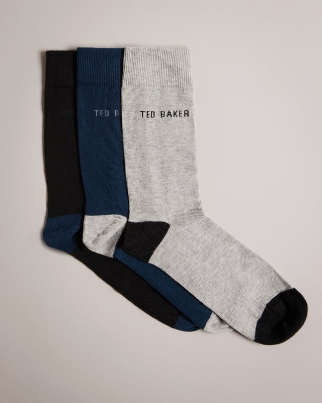 Ted Baker Mixxed Three Pack Of Socks, Assorted
