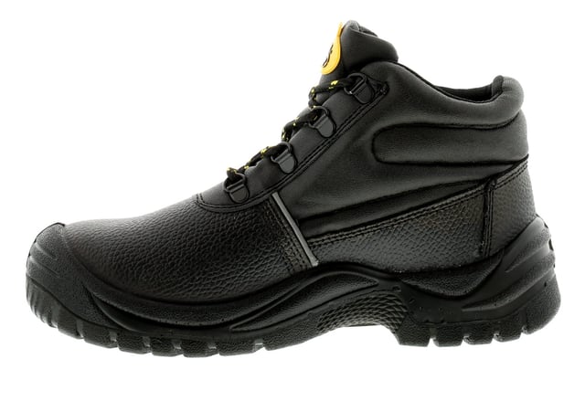 New Mens/Gents Black Tradesafe Cuba Hi Lace Ups Work Boots