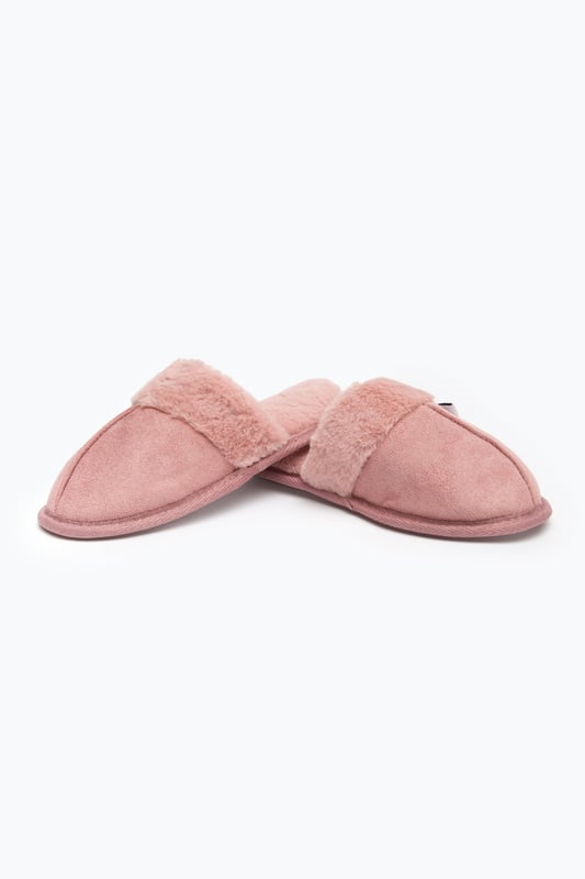 Hype Pink Slip On Kids Slippers