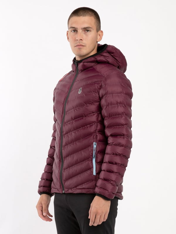 Luke 1977 Men's Worldy Performance Padded Jacket in Dark Red