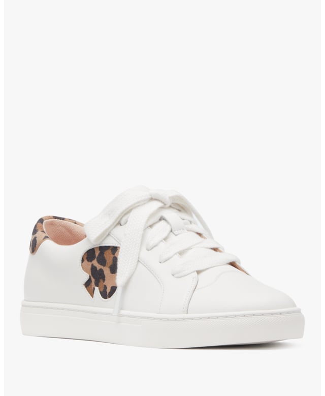 Fez Spotted Leopard Smooth Leather Sneaker