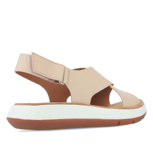 Women's Clarks Jemsa Cross Leather Sandals in Pink