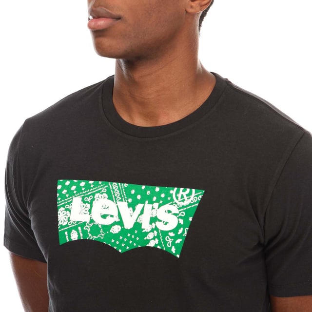 Men's Levis Graphic Crew Neck T-Shirt in Black