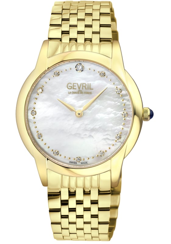 Gevril Airolo Swiss Diamond 13021B Swiss Quartz Watch