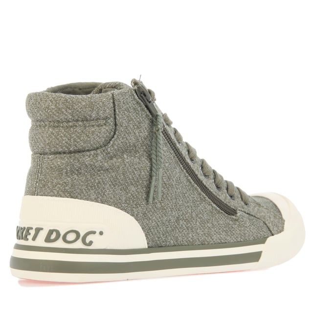 Women's Rocket Dog Jazzin Hi Jersey Pumps in olive