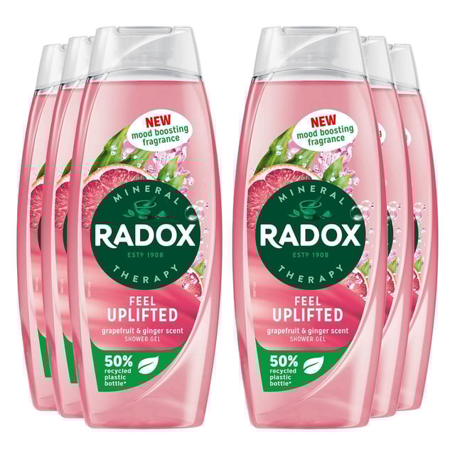 Radox Shower Gel Feel Uplifted With Grapefruit & Ginger Scent 450 ml, 6 ...