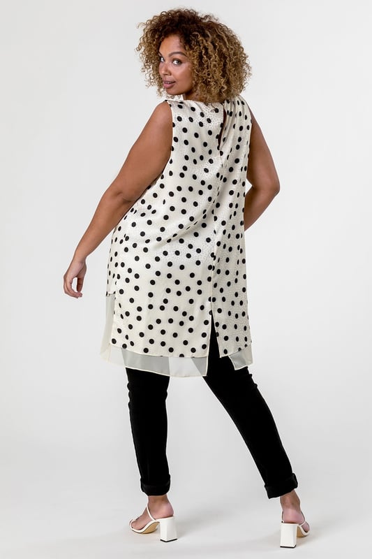 Curve Polka Dot Vest Top