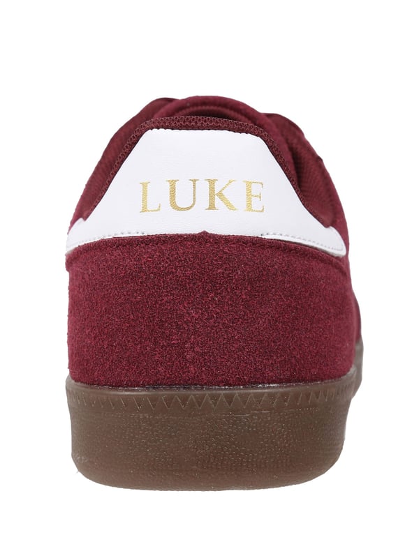 Luke 1977 Men's Berg Suede Trainers in Claret