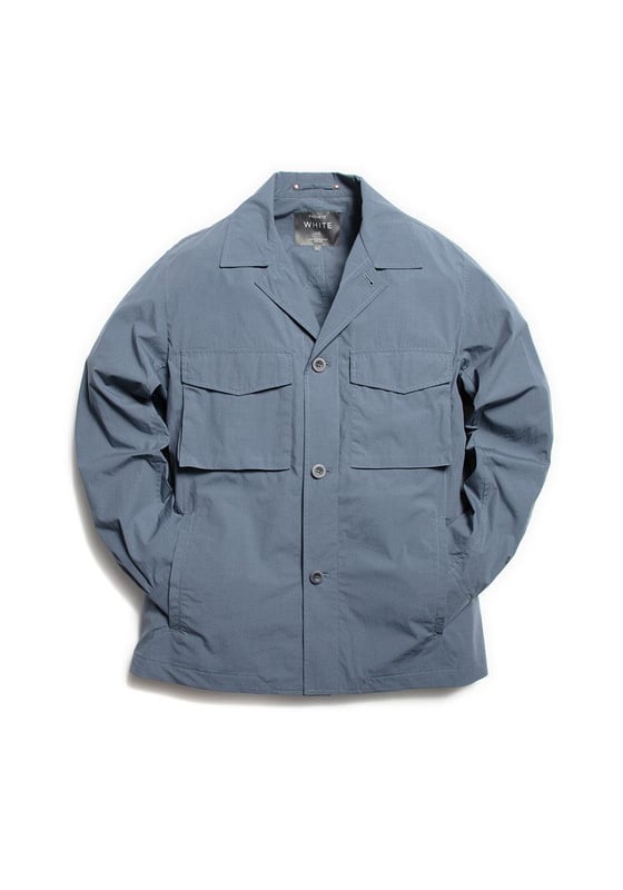 The Summer 4 Pocket Shacket-Blue