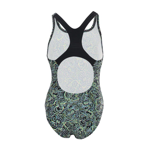 Girl's Speedo Allover Medalist Swimsuit in Navy