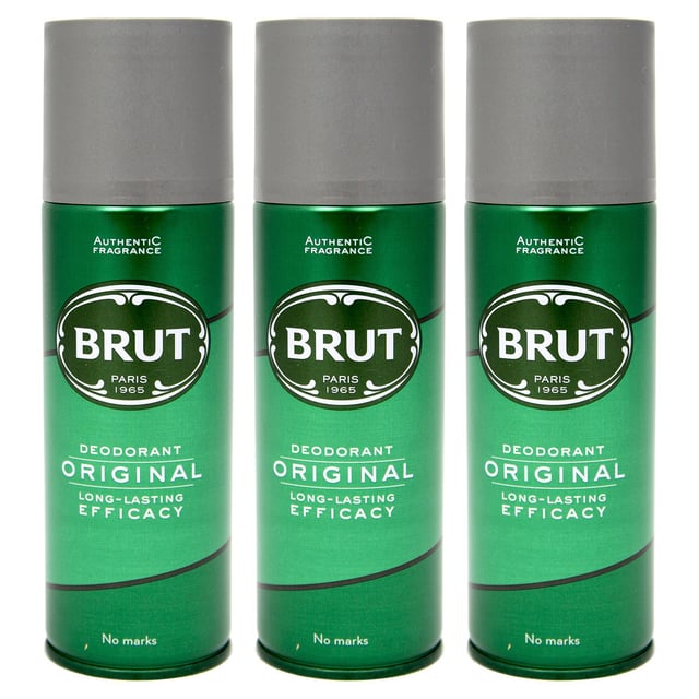 Brut Original Men's Deodorant Body Spray with Distinctive Fragrance ...