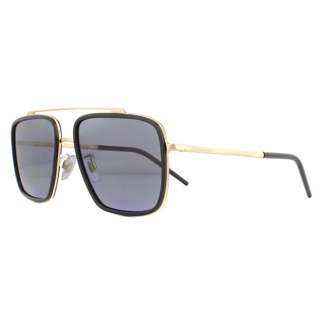 Dolce & Gabbana Sunglasses DG2220 02/81 Gold and Black Brown Gradient ...