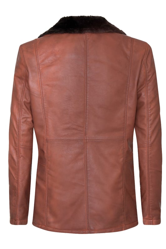 Men's Reefer Leather Blazer Jacket -Pablo