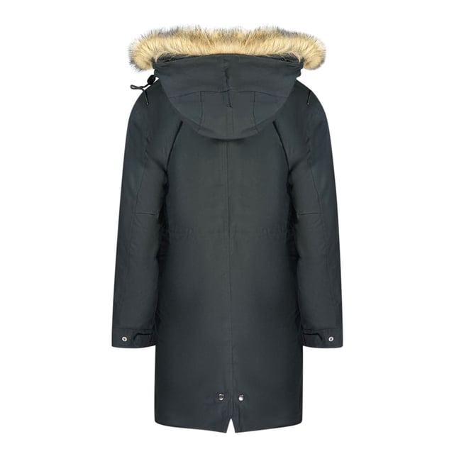 Fred Perry zwarte parka met capuchon
