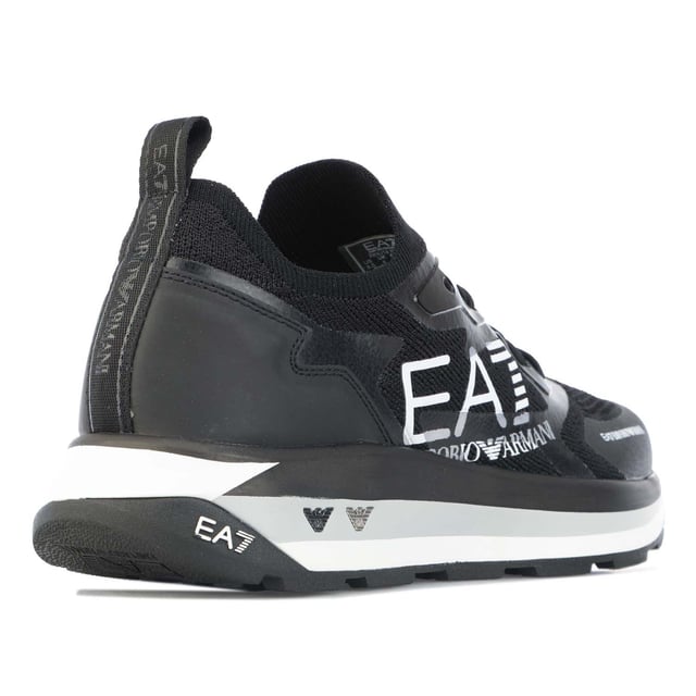 Men's Emporio Armani EA7 B&W Altura Trainers in Black