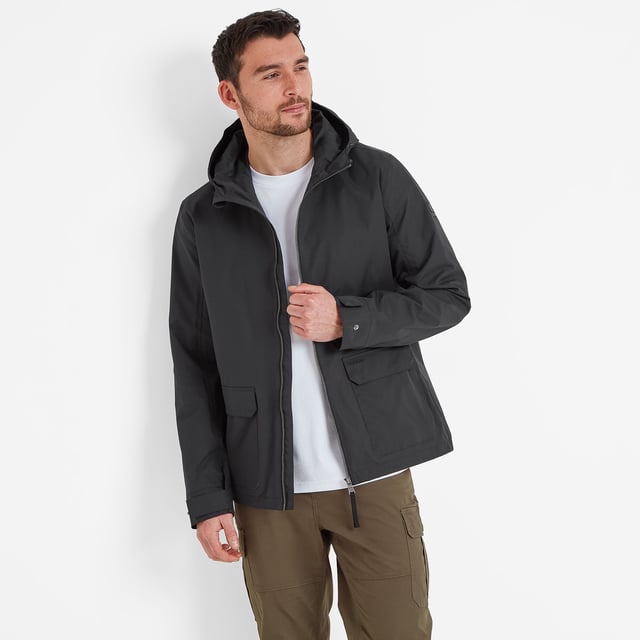 Jace Mens Jacket Washed Black