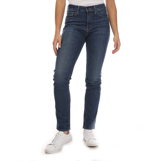 Women's Levis 724 High Rise Straight Nonstop Jeans in Denim