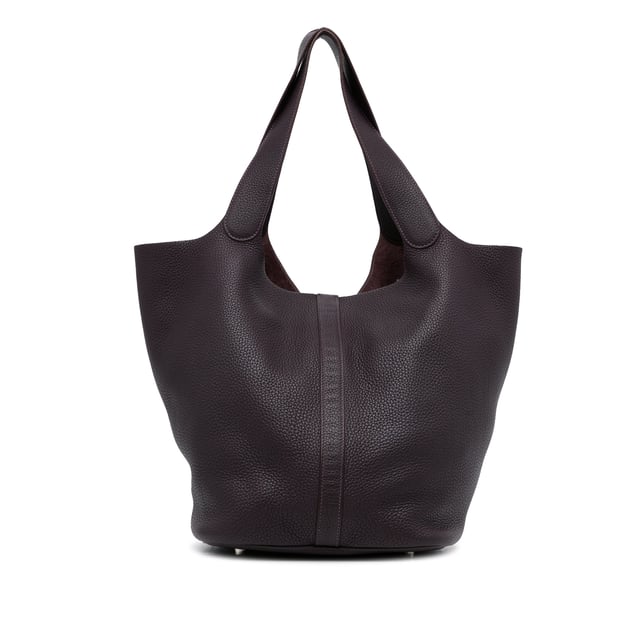 Vintage Hermes Clemence Picotin Lock 31 TGM Purple