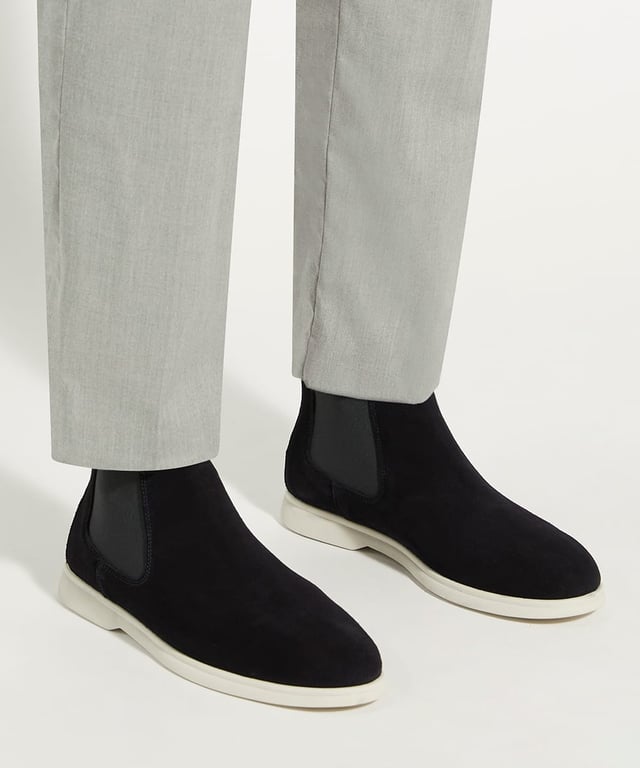 Dune Mens Creatives - Suede Chelsea Boots