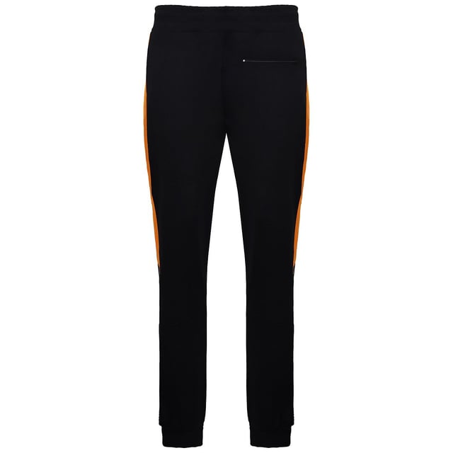 Devote London Ronnie Mens Black/Orange Track Pants