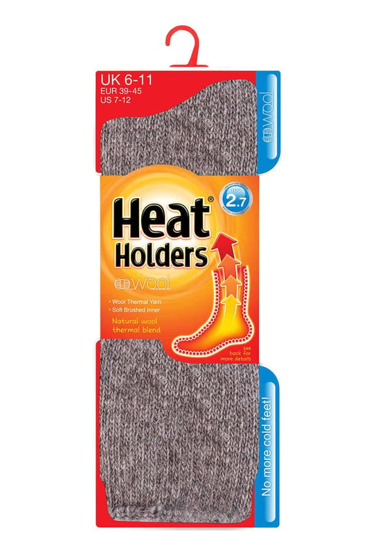 Heat Holders - Mens Thick Heavy 2.7 TOG Short Thermal Wool Rich Socks