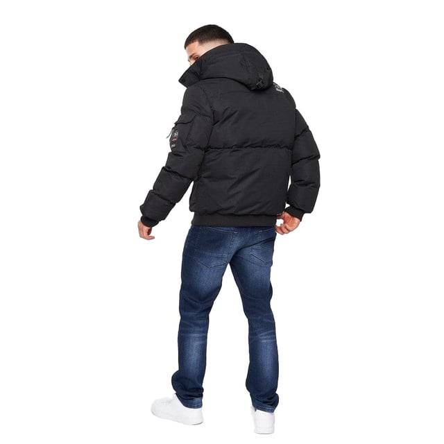 Crosshatch Mens Milwaka Padded Jacket Black