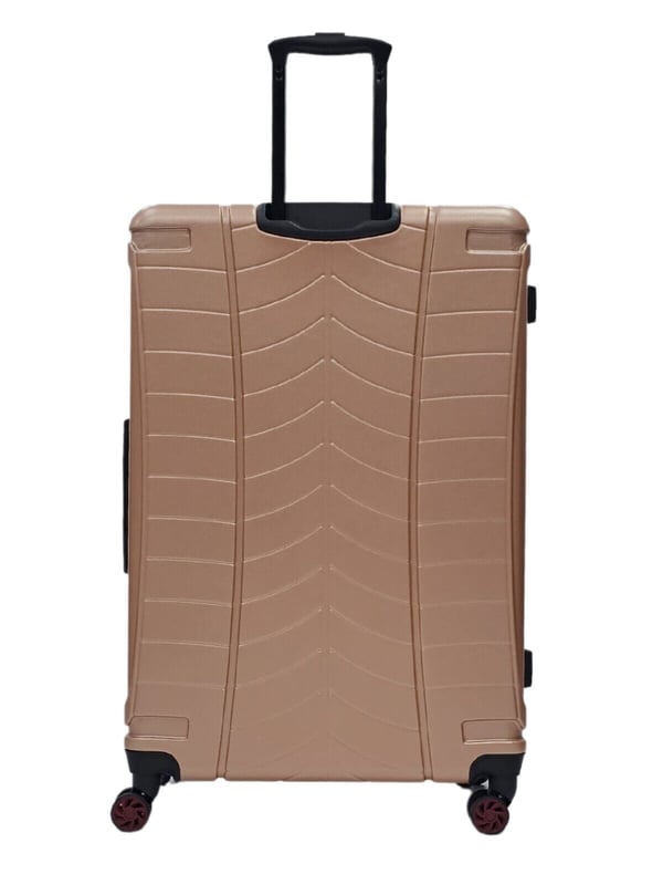 Hard Shell Rose Gold Cabin Suitcase 4 Wheel Luggage Travel Bag