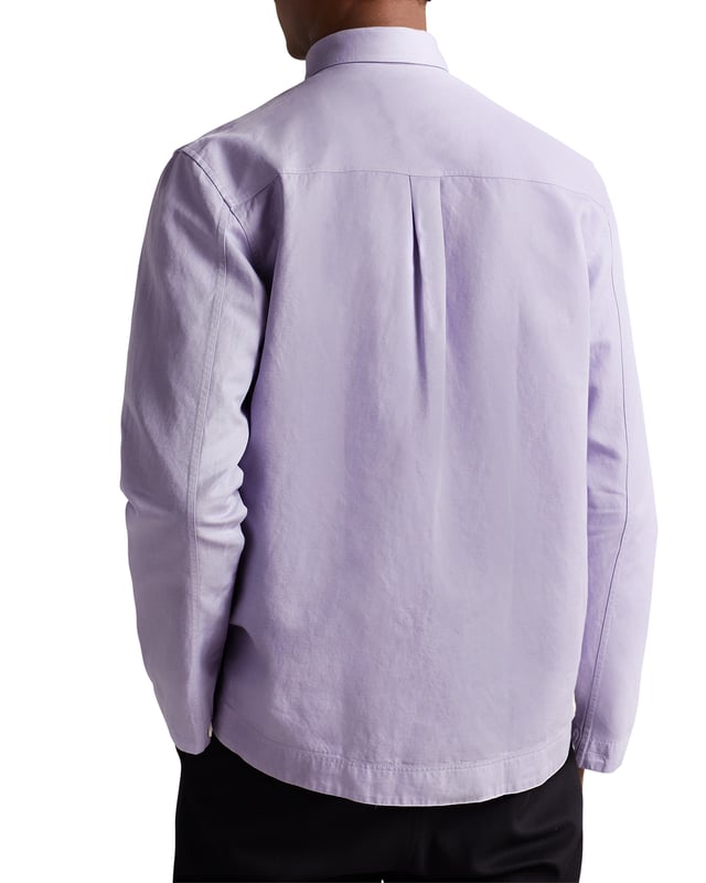 Ted Baker Amoret Long-Sleeved Harrington Shacket, Light Purple