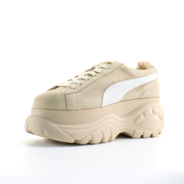 Puma Suede Classic x Buffalo Beige Leather Womens Lace Up Trainers ...