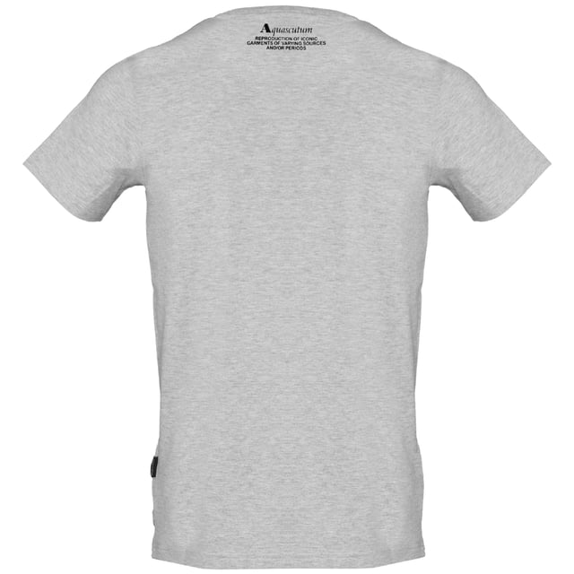 Aquascutum Large Shield Aldis Logo Grey T-Shirt