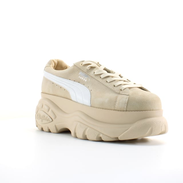 Puma Suede Classic x Buffalo Beige Leather Womens Lace Up Trainers ...