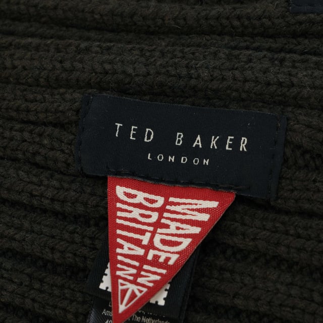 Accessories Ted Baker KauffCardigan Stitch Scarf in Khaki