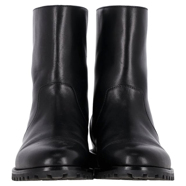 Manolo Blahnik Motosa Ankle Boots in Black Calf Leather