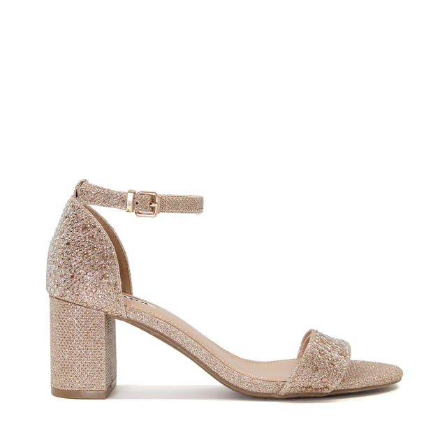 Dune Ladies Mendes - Diamante Block-Heel Sandals
