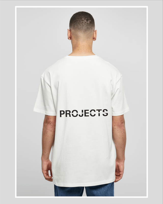 Giogoi Projects Offset Off White Tee -White